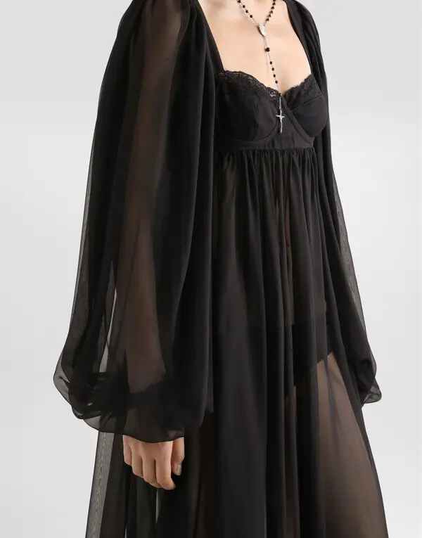 Dolce & Gabbana Chiffon Dress Dresses Silk