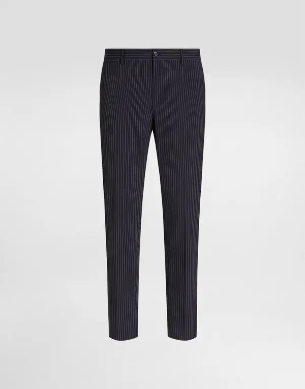 Dolce & Gabbana Wool Pinstripe Tailored Trousers - Multicolor