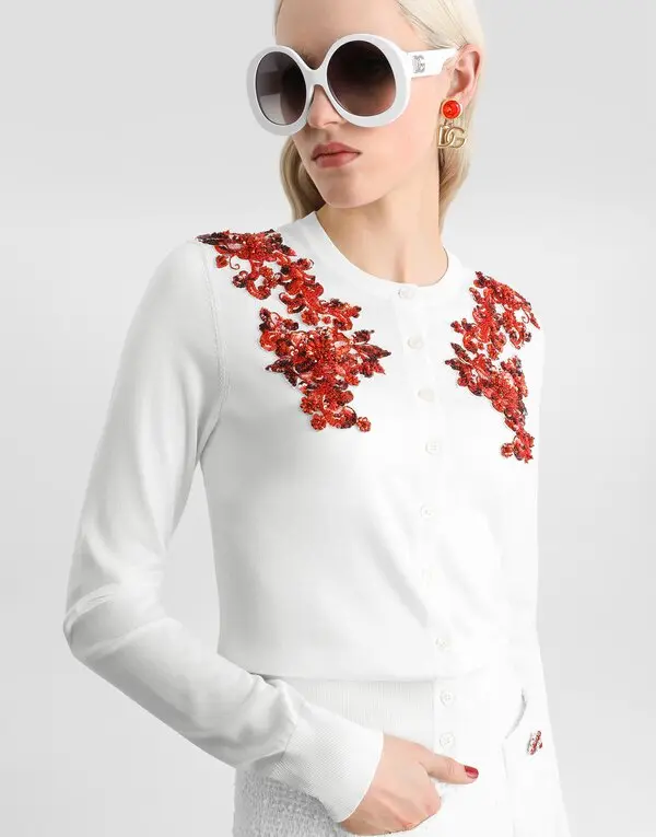 Dolce & Gabbana Cardigan Girocollo Sweaters And Cardigans