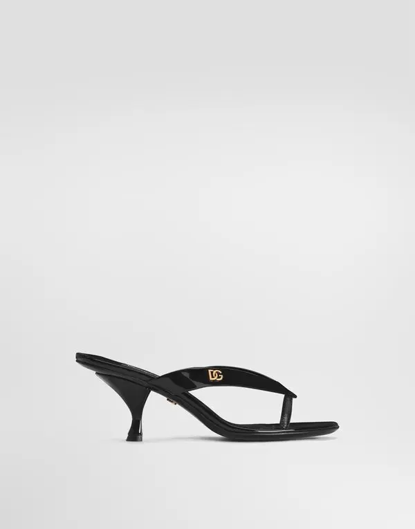 Dolce & Gabbana Sandalo Sandals And Wedges Leather - Black