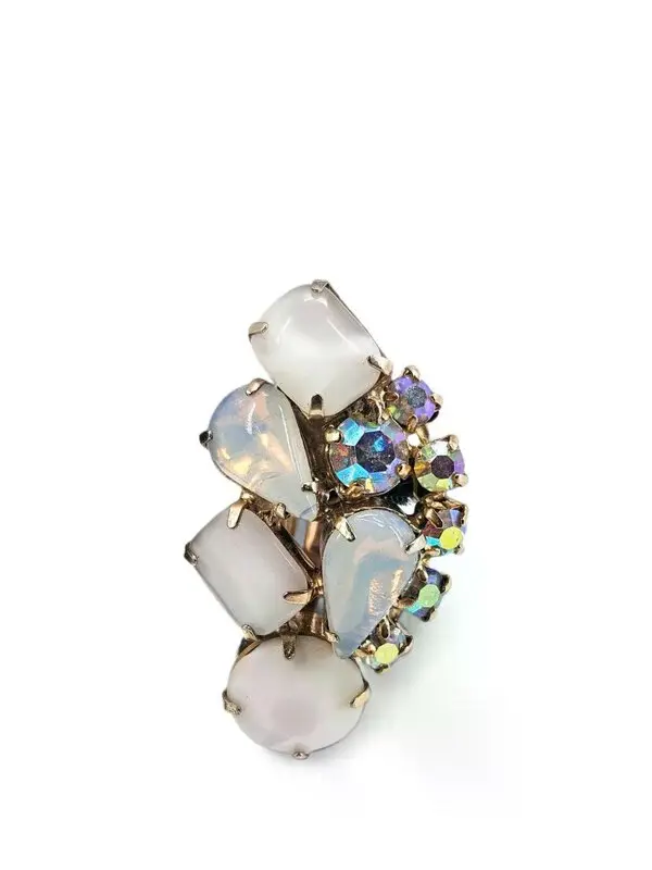 MADISON MAISON Aurora Borealis Rhinestone Earrings - Gold