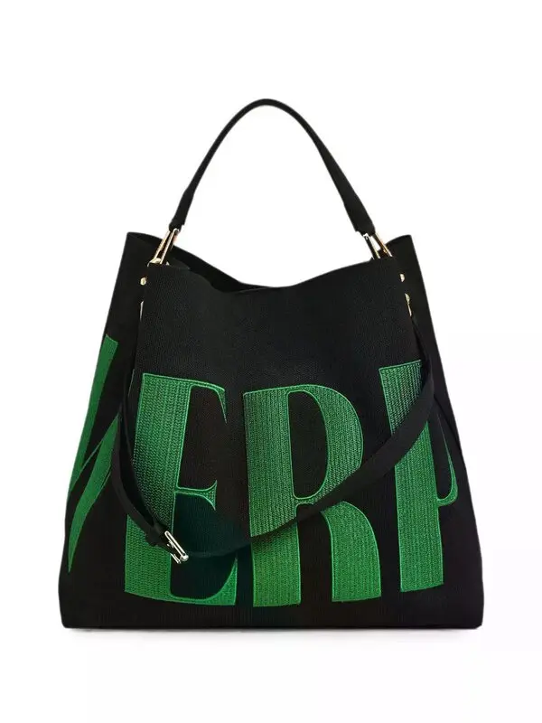 Essentiel Antwerp Karoll Patch-detail Shoulder Bag - Black