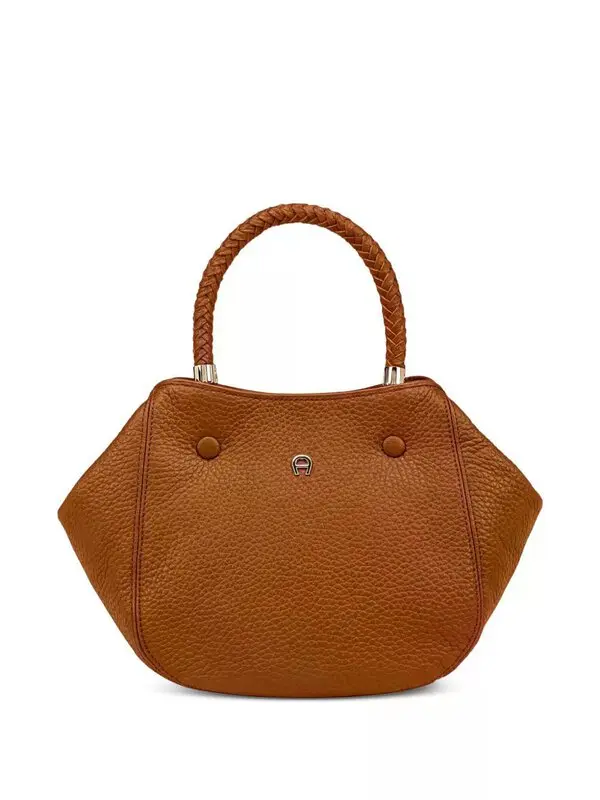 AIGNER Small Soft Tote Bag With Braided Handle