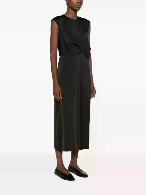 LITKOVSKA Sleeveless Midi Dress With Crossover Panel
