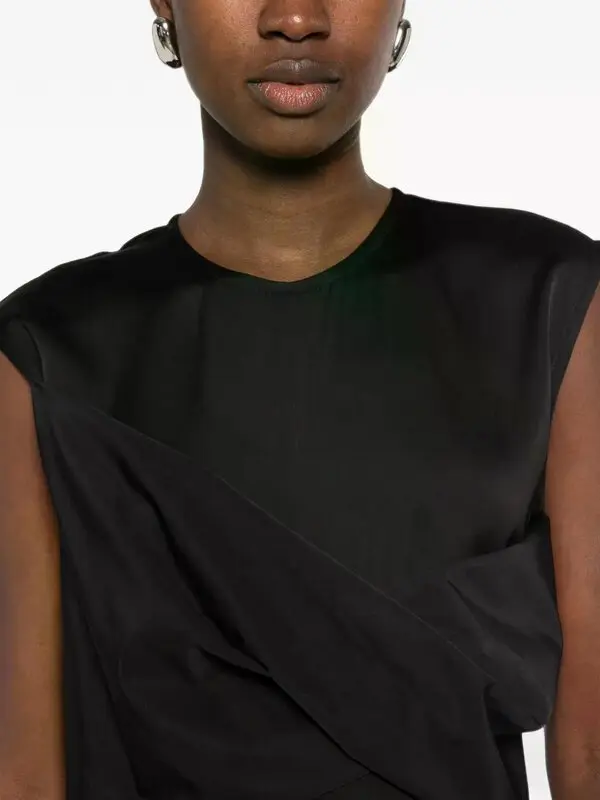 LITKOVSKA Sleeveless Midi Dress With Crossover Panel