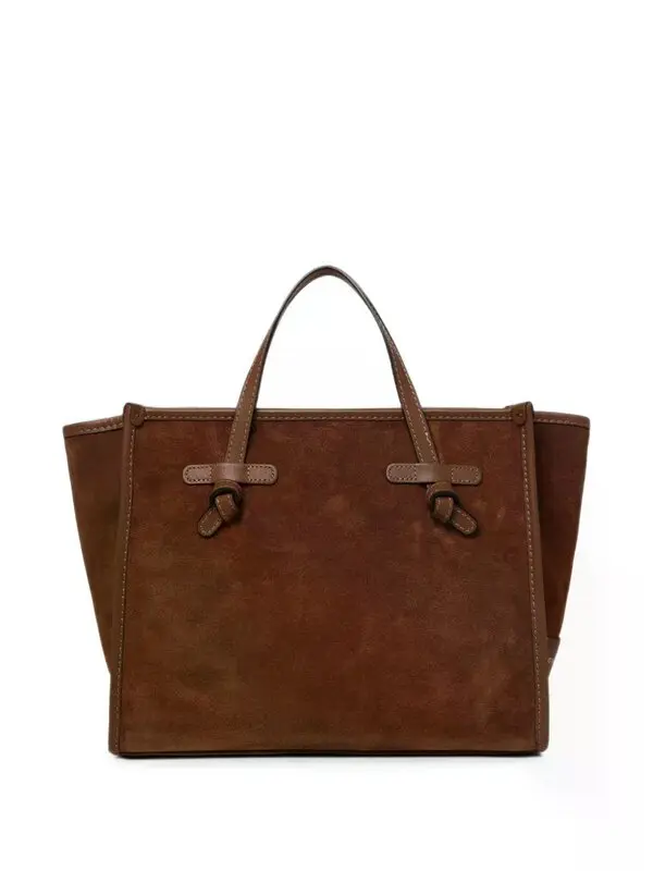 MARCELLA CLUB Miss Marcella 32 Suede Tote Bag - Brown