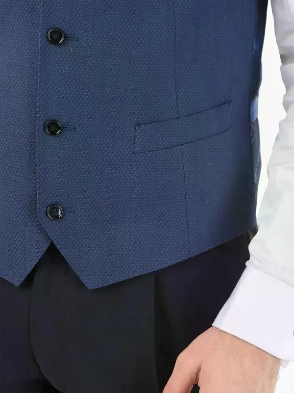 Corneliani Single-breasted Logo-print Waistcoat