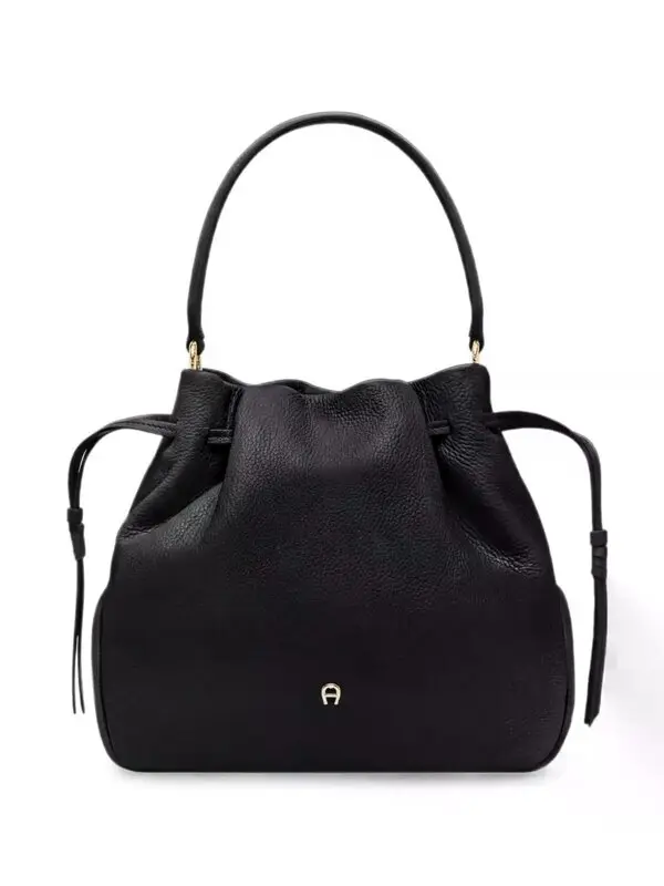 AIGNER Medium Paola Drawstring Bucket Bag