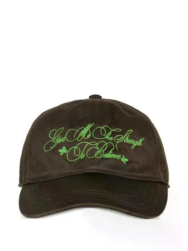 MASU Embroidered Logo-patch Baseball Cap - Brown