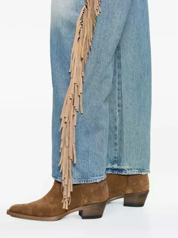 MOTHER Fringe-trim Jeans