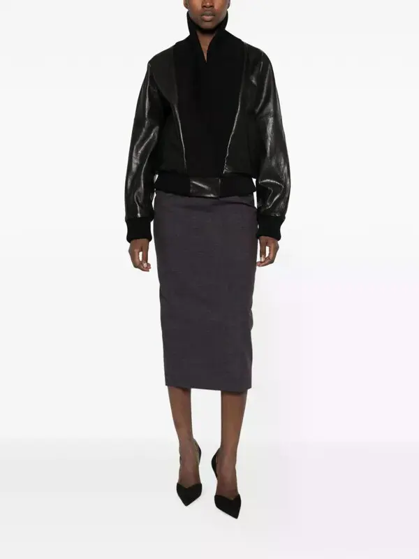 MUGLER Zip-fastening Midi Skirt