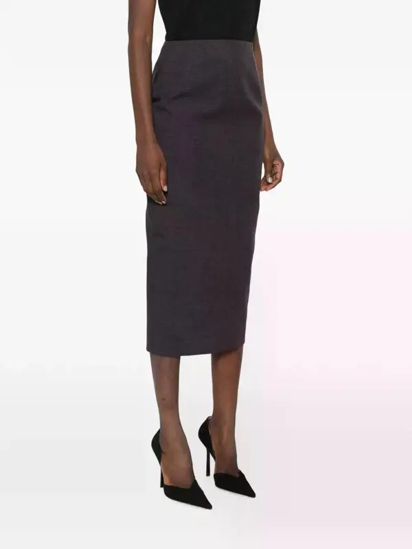 MUGLER Zip-fastening Midi Skirt