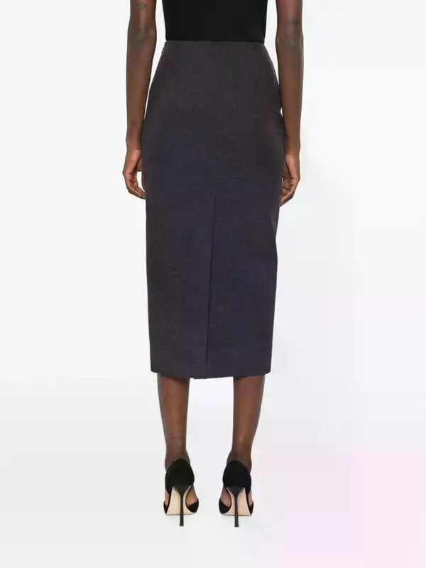 MUGLER Zip-fastening Midi Skirt