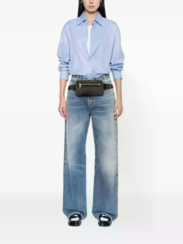 Gucci 2000-2015 Gg Supreme Web Night Courrier Belt Bag