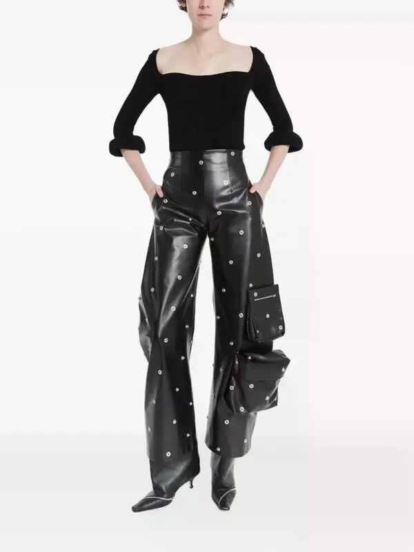 A.W.A.K.E. Mode Ribbed Doughnut-sleeve Top