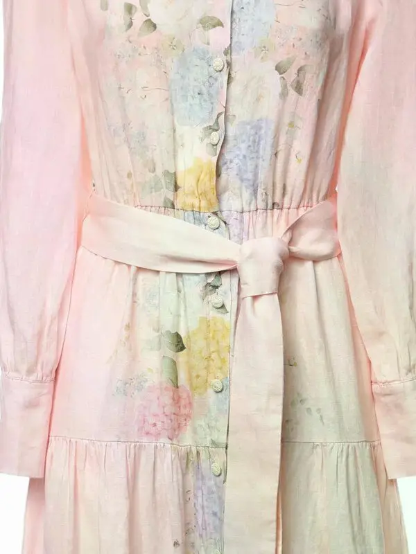 MC2 SAINT BARTH Floral Print Tiered Maxi Dress