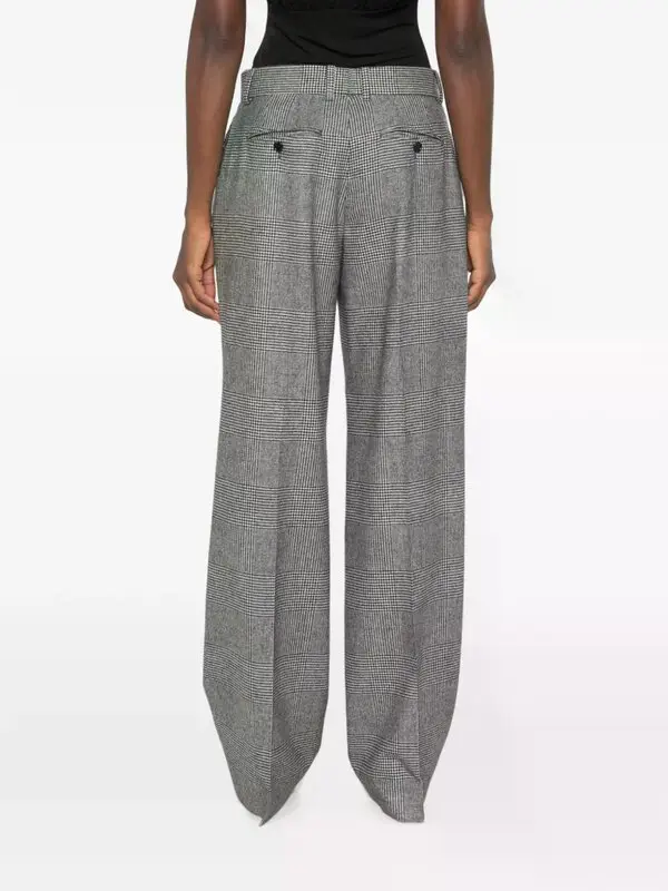 Dolce & Gabbana Check-pattern Pleated Trousers