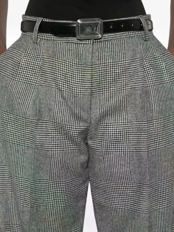 Dolce & Gabbana Check-pattern Pleated Trousers