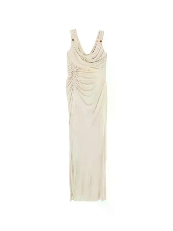 Versace Ruched Maxi Dress
