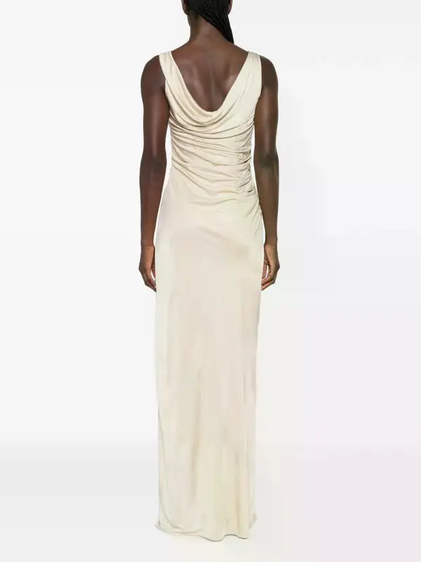 Versace Ruched Maxi Dress