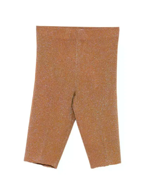 CIRCUS HOTEL Glitter-effect Shorts - Brown