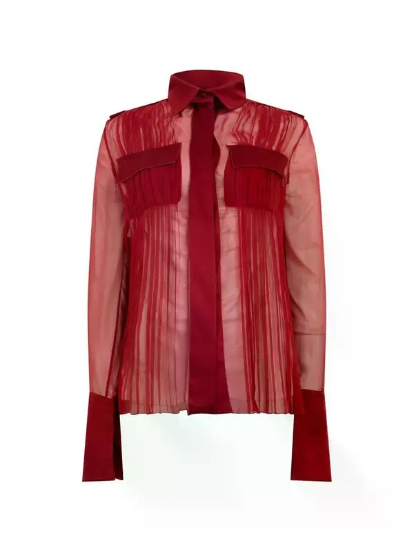 Alberta Ferretti Sheer-finish Blouse