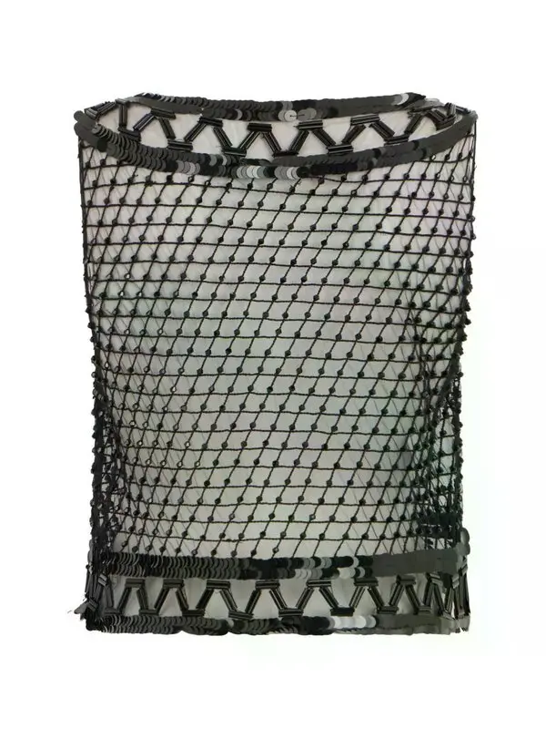 Alberta Ferretti Sequinned Tank Top
