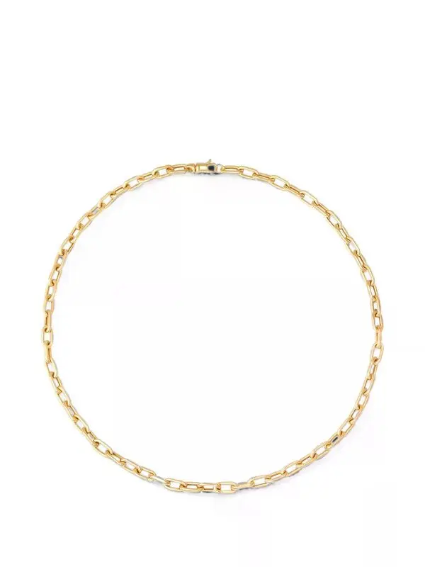 Sara Weinstock Small Nantucket Rectangle Chain Necklace - Gold