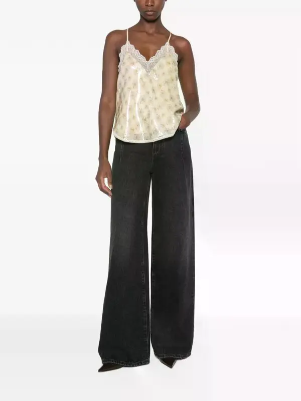 Dolce & Gabbana Logo-plaque Wide-leg Jeans