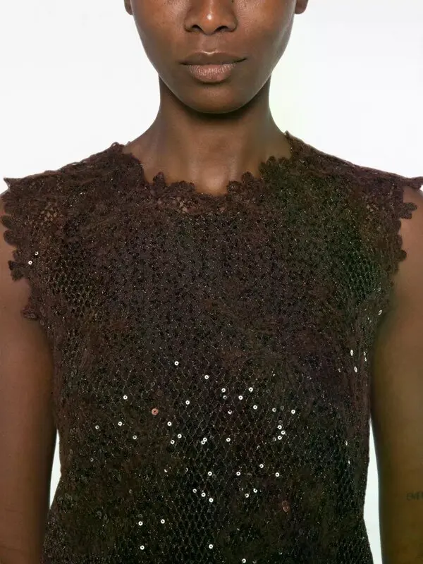 Brunello Cucinelli Sequin-embellished Top