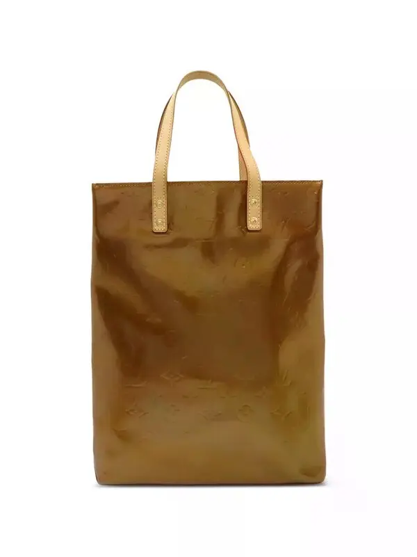 LOUIS VUITTON 2001 Monogram Vernis Reade Mm Tote Bag - Brown