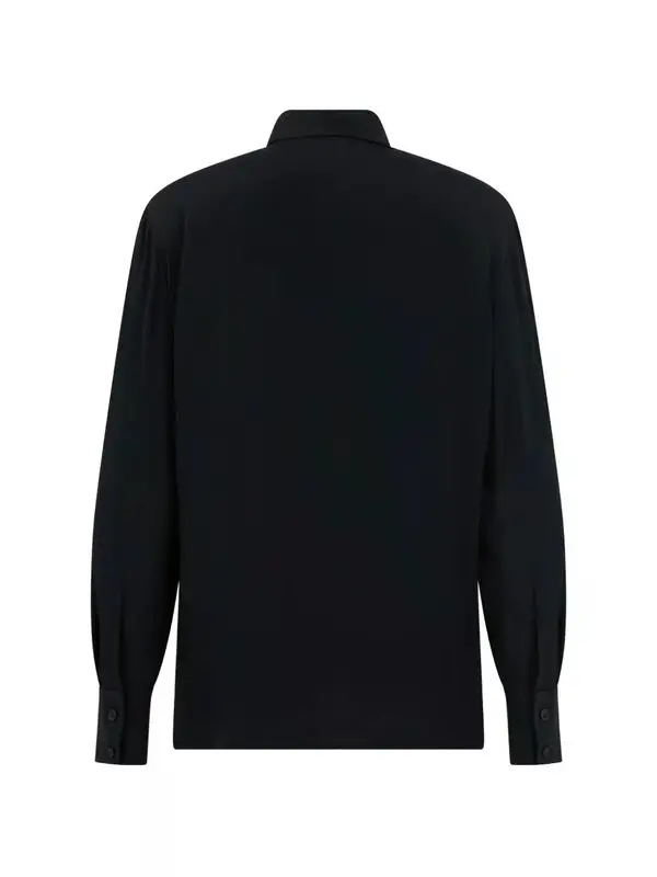Alberta Ferretti Lace-embellished Long-sleeved Shirt