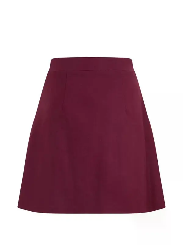 Alberta Ferretti High-waisted Pleated Mini Skirt