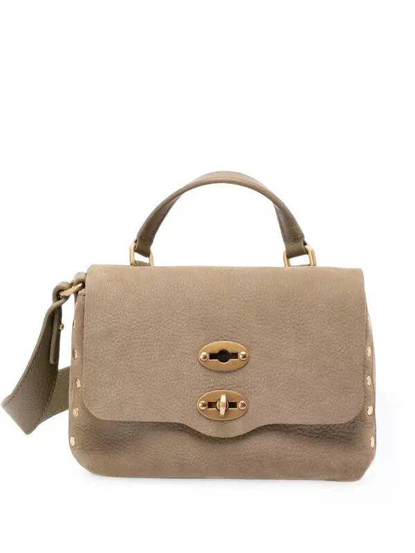 ZANELLATO Baby Postina Tote Bag With Stud Embellishments - Neutrals