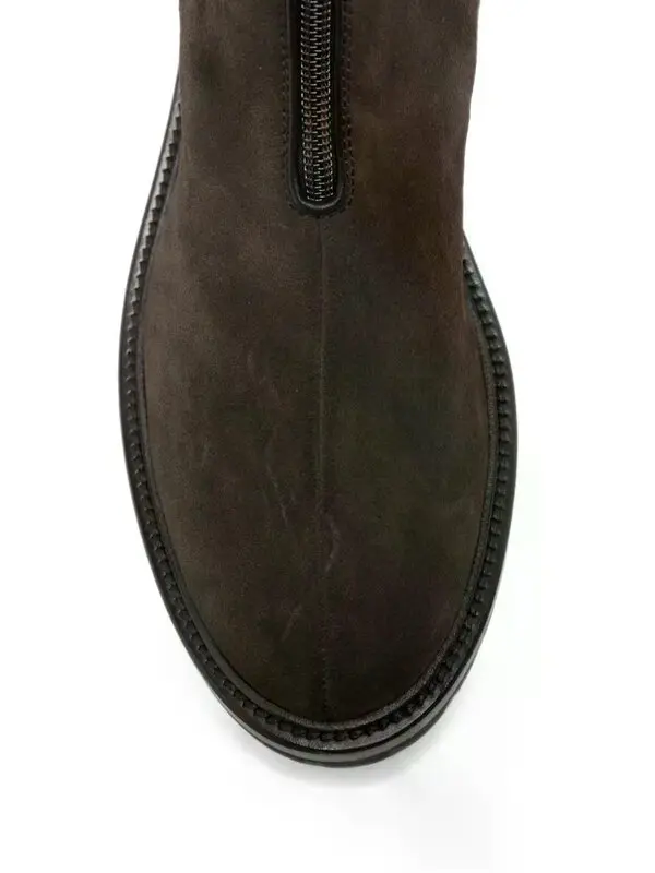 THE ROW Leather Ankle Boots