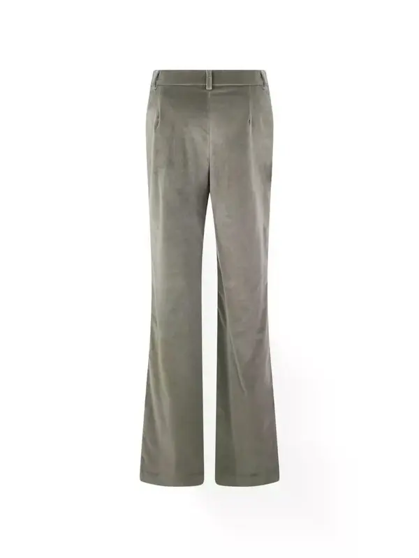 Alberta Ferretti Flared-leg Velvet Trousers