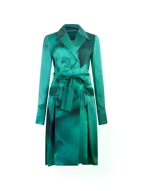 Alberta Ferretti Wrap Dress - Green