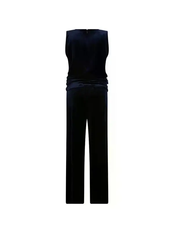 Alberta Ferretti Velvet-effect Jumpsuit