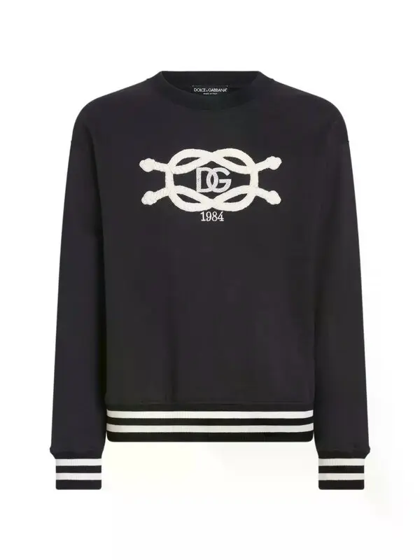 Dolce & Gabbana Cotton Sweatshirt With Embroidery