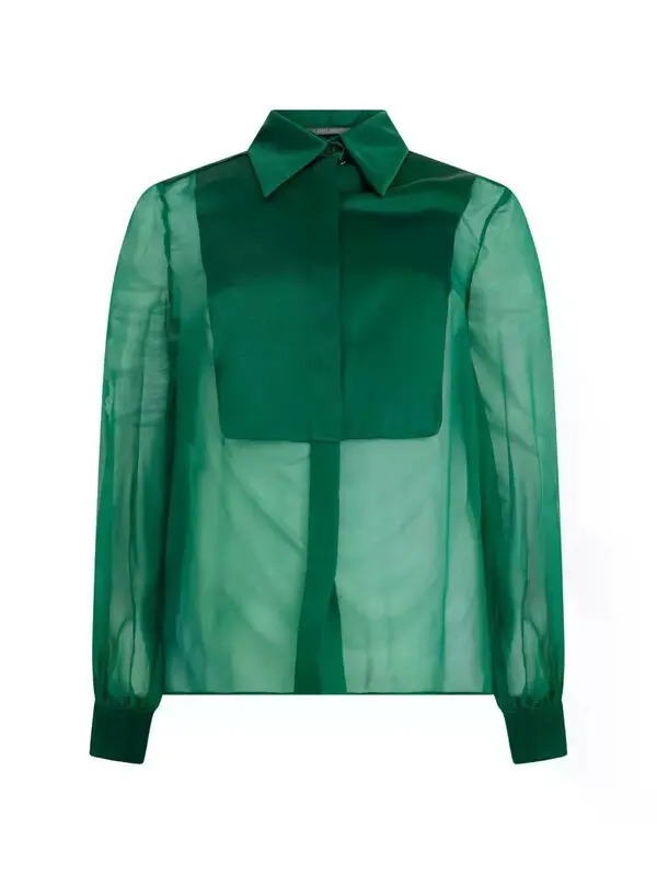 Alberta Ferretti Sheer Silk Shirt