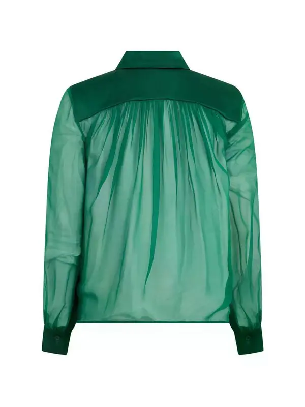 Alberta Ferretti Sheer Silk Shirt