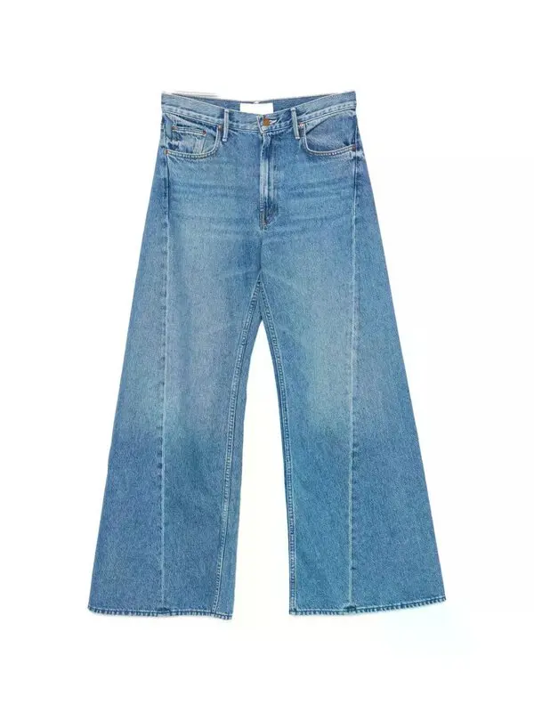 MOTHER Seam-detail Wide-leg Jeans - Blue