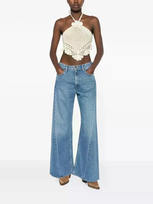 MOTHER Seam-detail Wide-leg Jeans