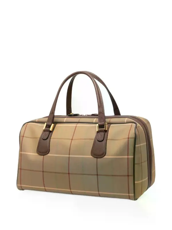 Burberry Vintage Check Canvas Boston Bag