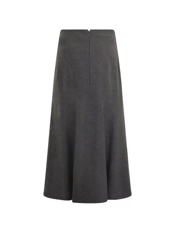 Alberta Ferretti A-line Flared Midi Skirt