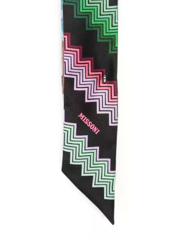 Missoni Zigzag-print Skinny Scarf