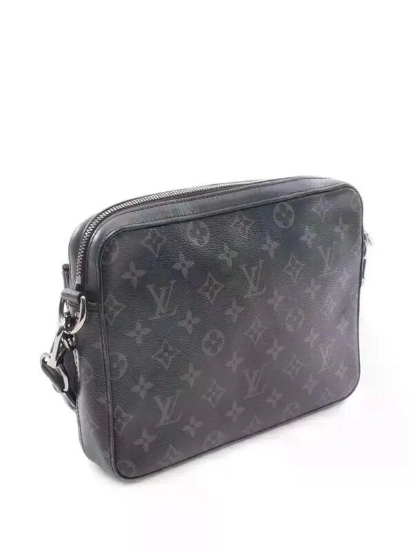 LOUIS VUITTON Monogram Eclipse Trio Messenger Cross Body Bag - Black