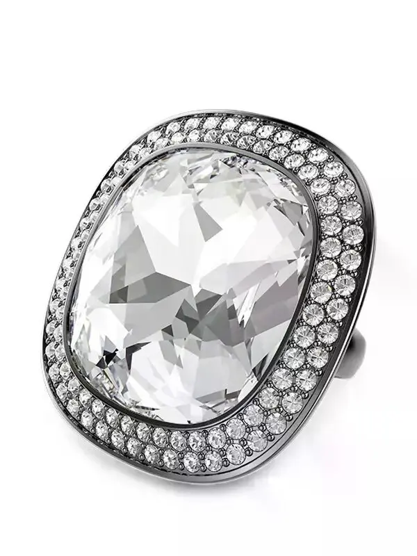 SWAROVSKI Una Angelic Crystal-embellished Cocktail Ring - Silver