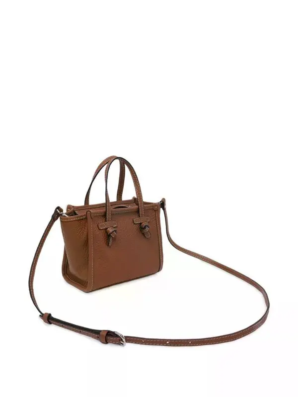 GIANNI CHIARINI Miss Marcella Knotted Leather Tote Bag - Brown