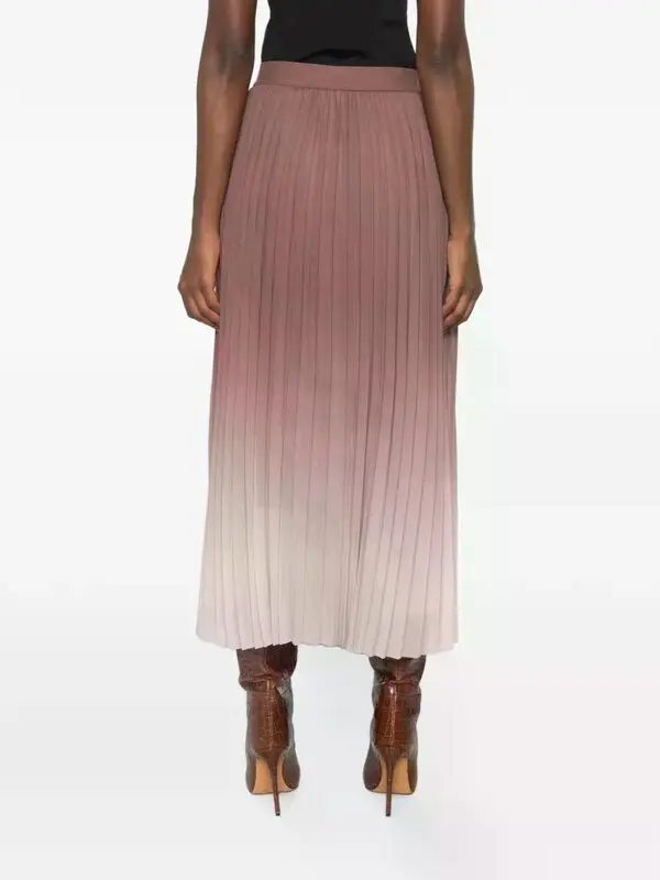 MAISON123 Ombre-effect Pleated Midi Skirt